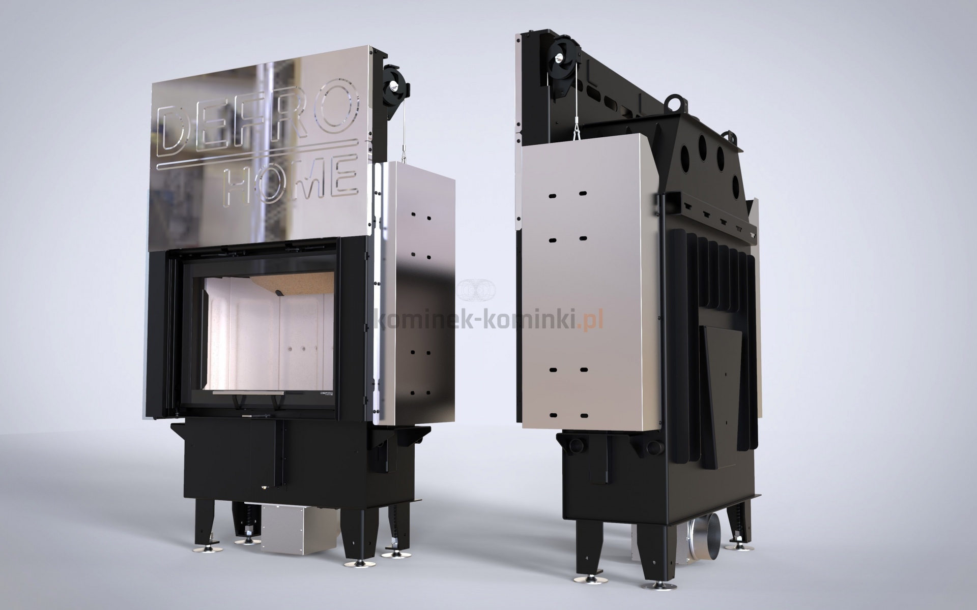 DEFRO HOME INTRA SLIM SM G gilotyna - wkład kominkowy 6 kW - kominek ...