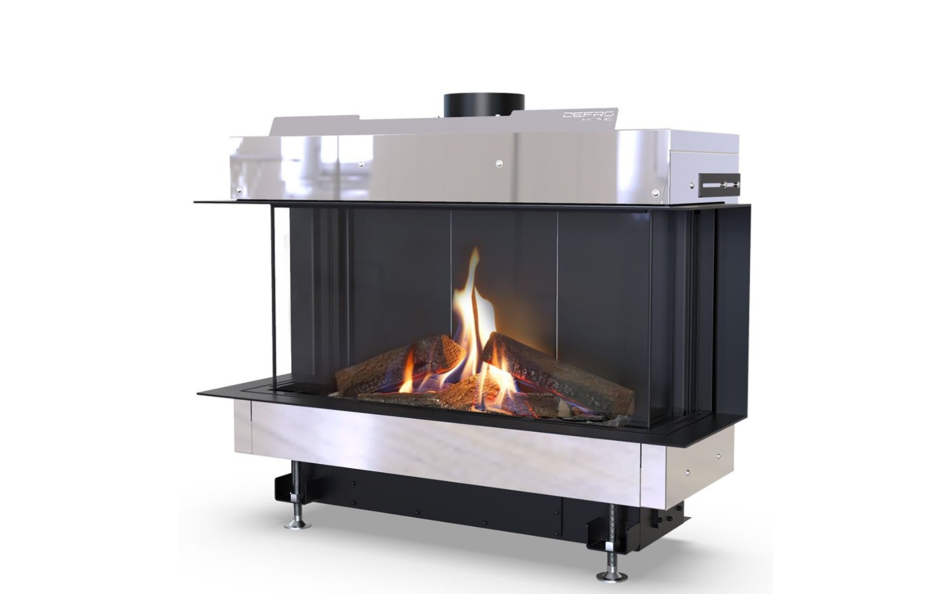 DEFRO HOME VITAL 37 S C - trójstronny kominek gazowy 6 kW - kominek na ... DEFRO HOME VITAL 37 S C - trójstronny kominek gazowy 6 kW - kominek na ...